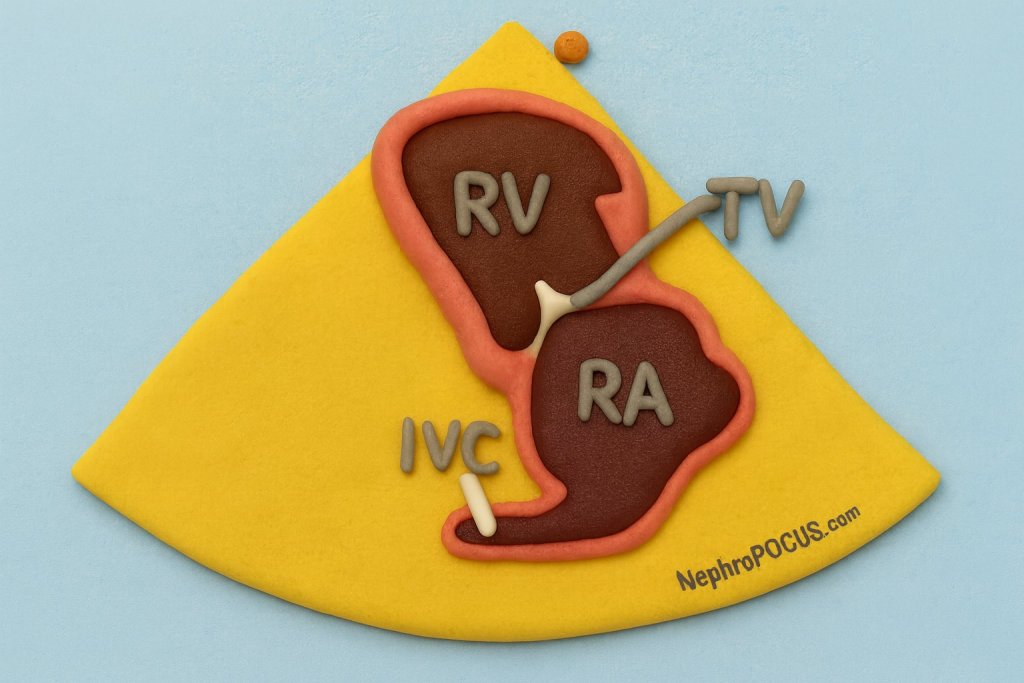 The RV inflow view – NephroPOCUS